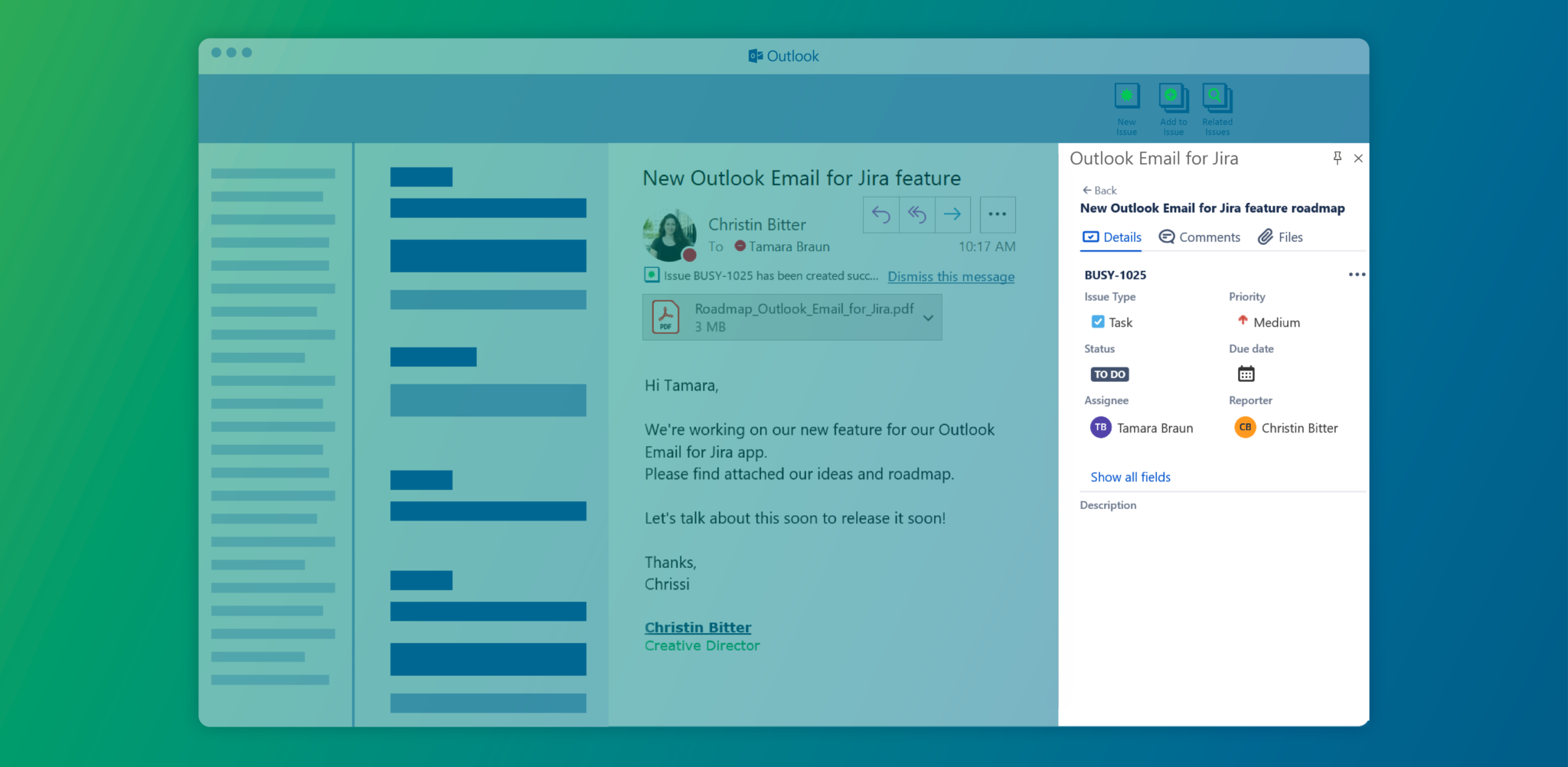 Outlook Email for Jira - yasoon